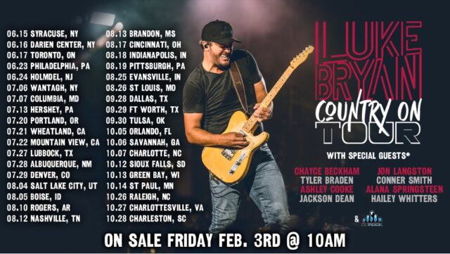 Luke Bryan Announces 36-City Headline “Country On Tour” – Country Music ...