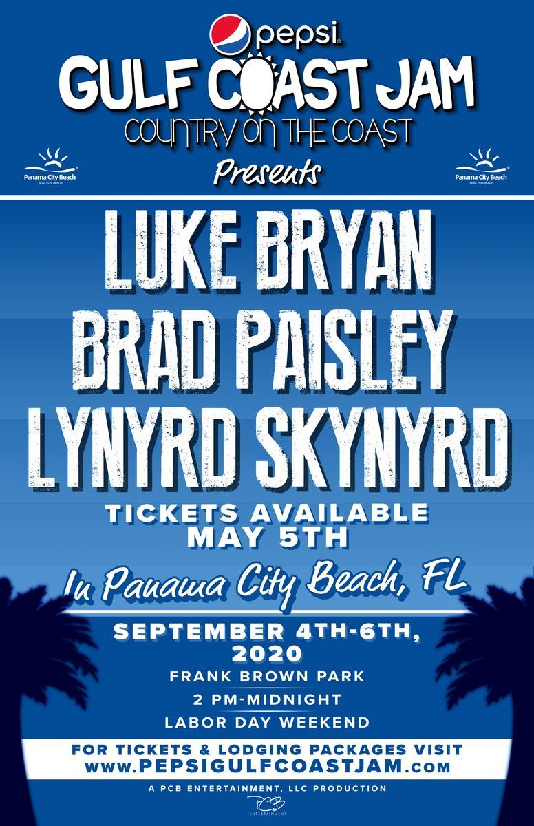 Pepsi Gulf Coast Jam Announces 2020 Headliners – Country Music News ...